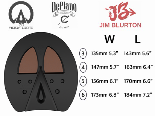 3D HoofCare Deplano Fusion Hoof Pad - HorseCare