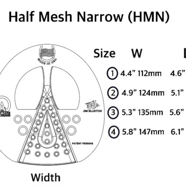 3D HoofCare Half Mesh Narrow Hoof Pad - HorseCare