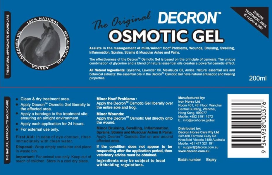 Decron Osmotic Gel for Equine Care - HorseCare
